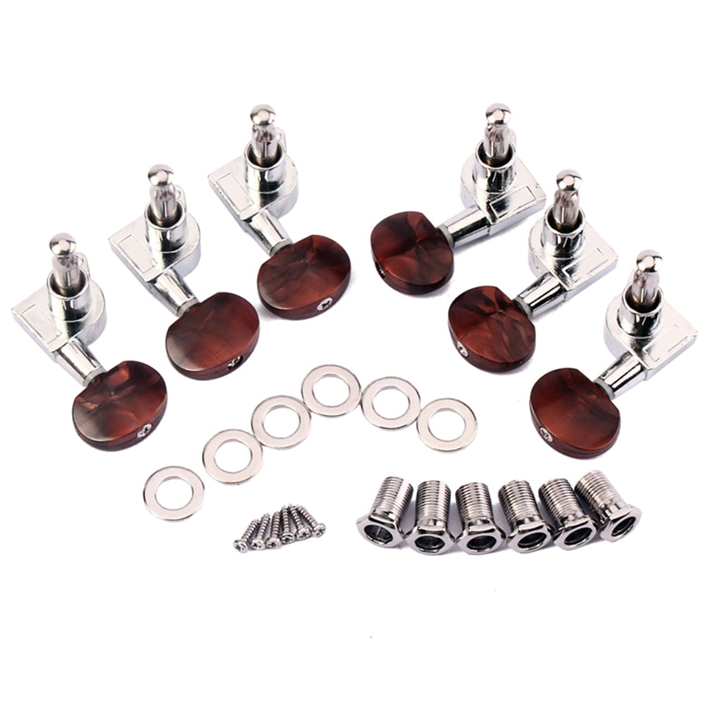 Enclosed Tuning Pegs Machine Head Tuners Coffee Plastic Buttons for ...