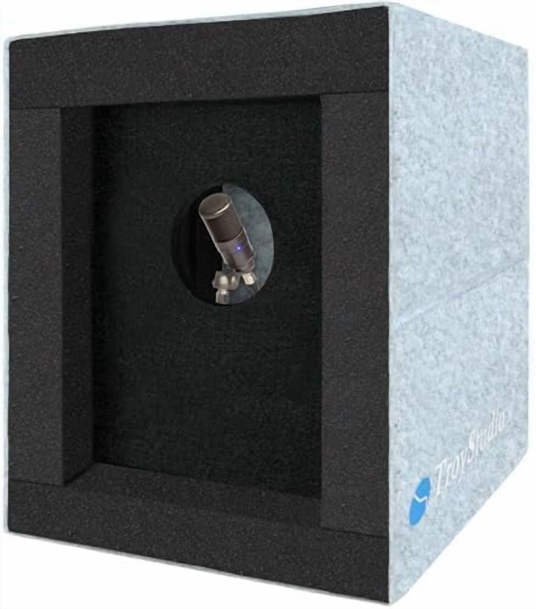Enclosed Vocal Booth, Portable Microphone Isolation Shield, Foldable ...