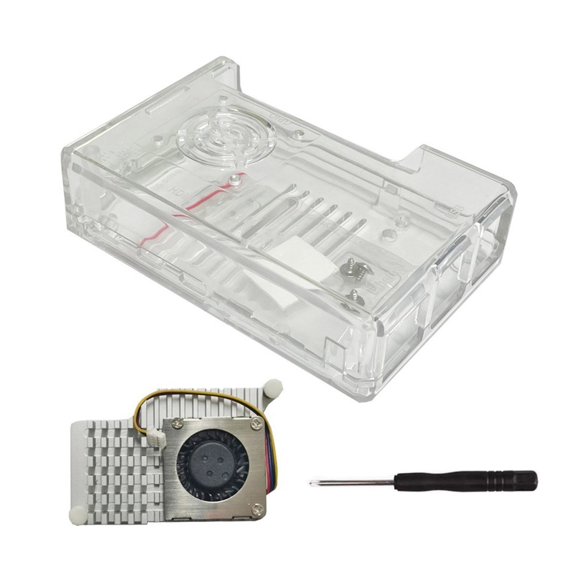 Enclosure Case Optional Active Cooling Fan Heatsinks for RPI 5 Board ...