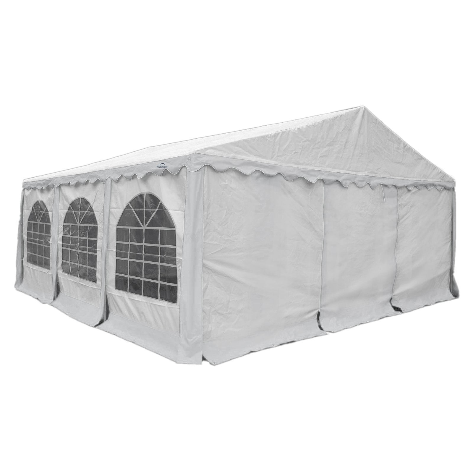 ShelterLogic Waterproof PVC Enclosure Kit w/ Windows for 20'x20' Tent ...