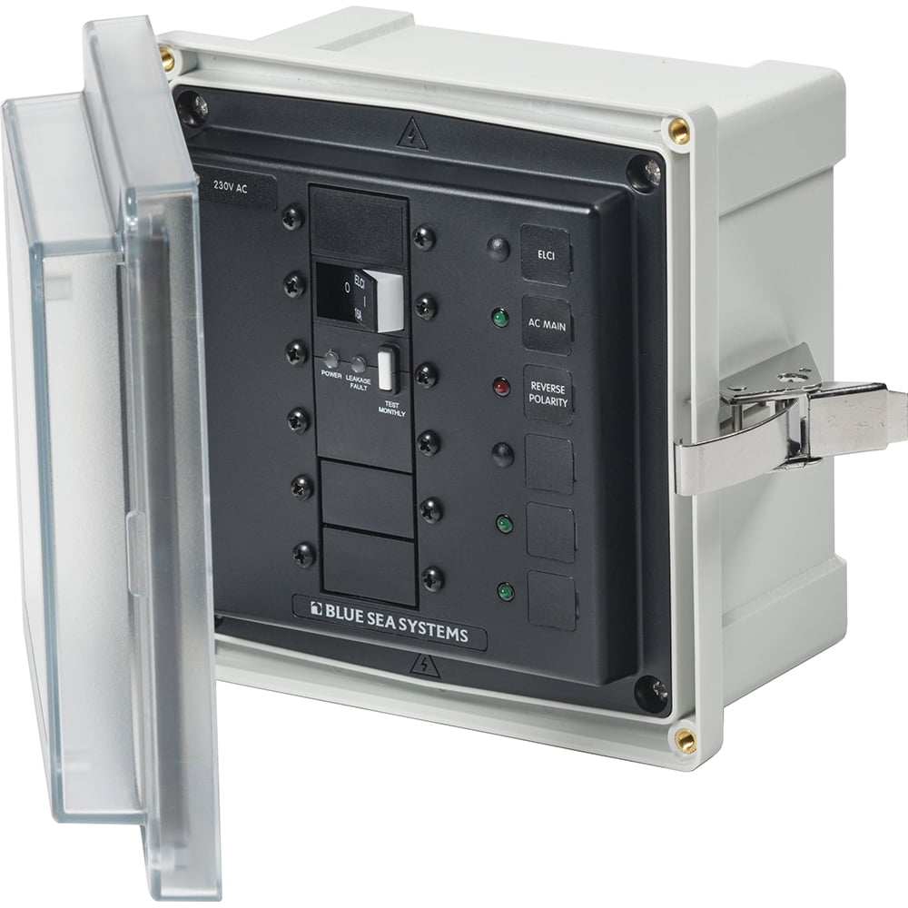 Enclosure SMS Panel 230VAC ELCI 16A Blue Sea Systems 3121-BSS - Walmart.com