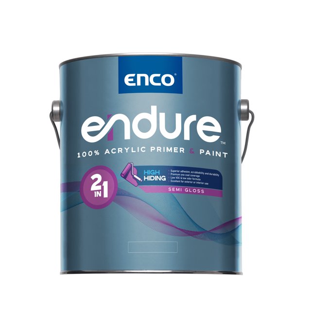 Enco Endure 2 In 1 Semi Gloss White & Pastel Base, 1 Gallon - Walmart ...