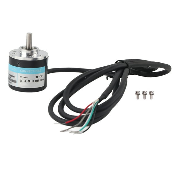 Encoder 5?24V DC AB 2 Phase Incremental Rotary Solid Shaft Encoder for ...