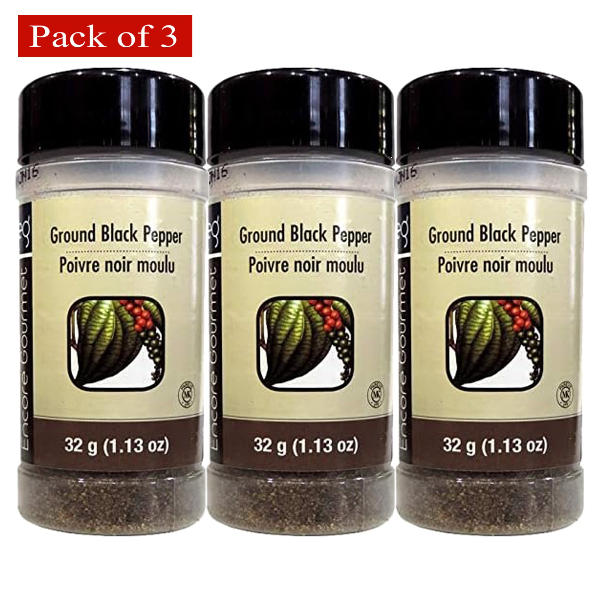 Encore Black Pepper Ground 32g (Pack of 3) - Walmart.com