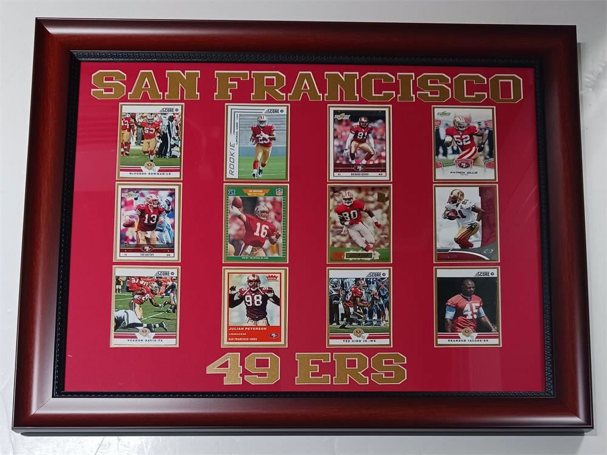 Encore Brandz San Francisco Football 14x18 Trading Card Frame (Cards ...