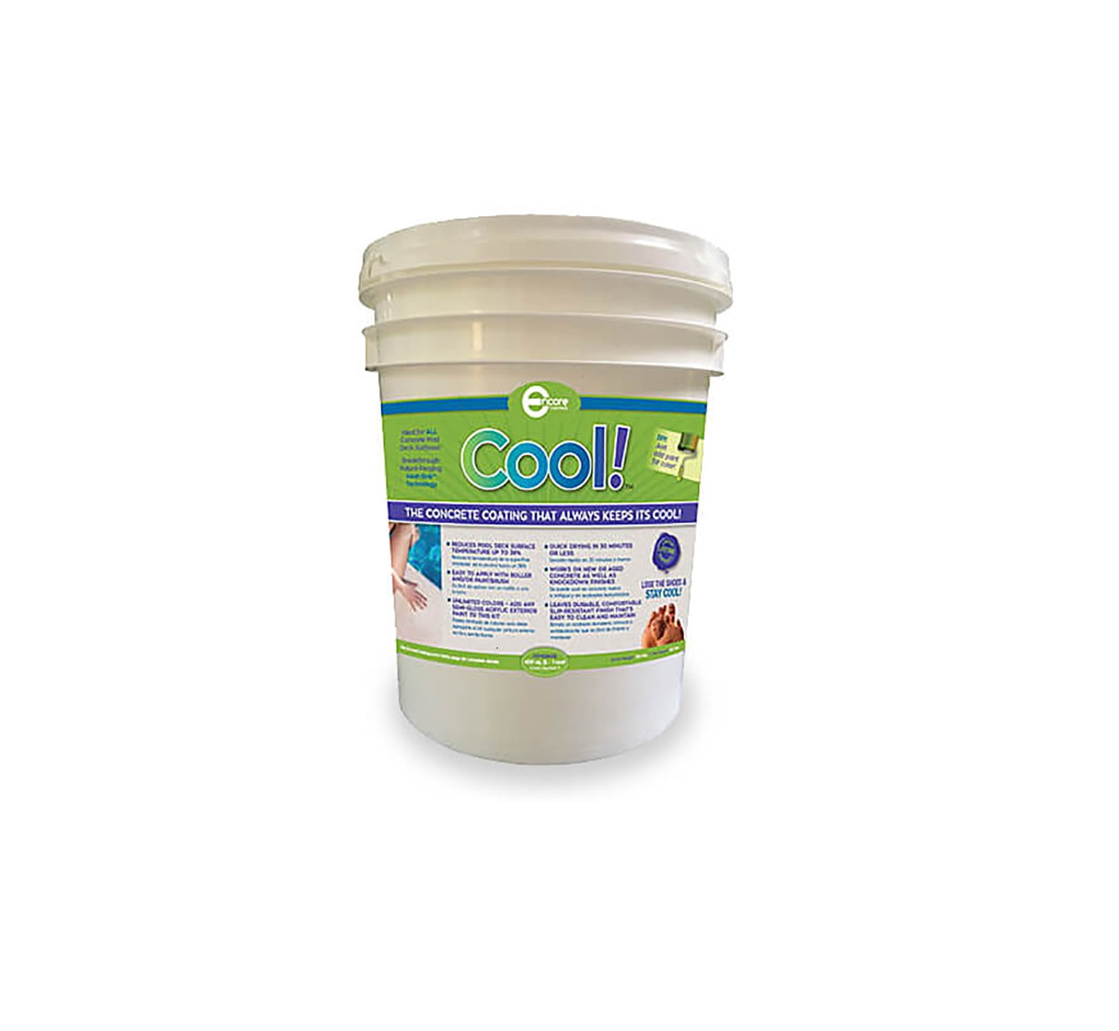 Encore Coatings Cool Pool Deck Paint & Sealant, Concrete and Cement ...
