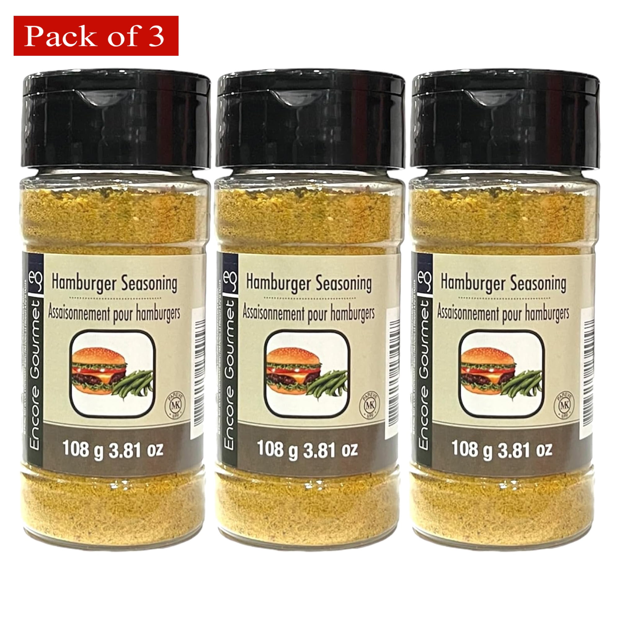 Encore Hamburger Seasoning 108g (Pack of 3) - Walmart.com