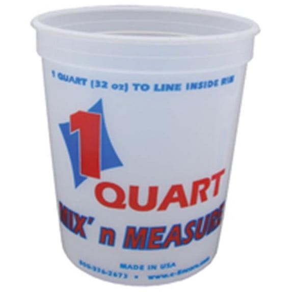 Encore Plastics Corp. 1 Qt Mix 'N Measure, Semi Clear - Walmart.com