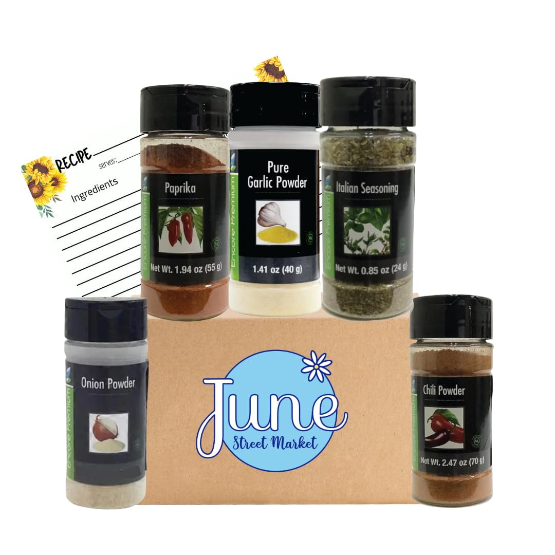 Encore Premium Basic Seasoning Starter 5 Piece Gift Set | Italian ...