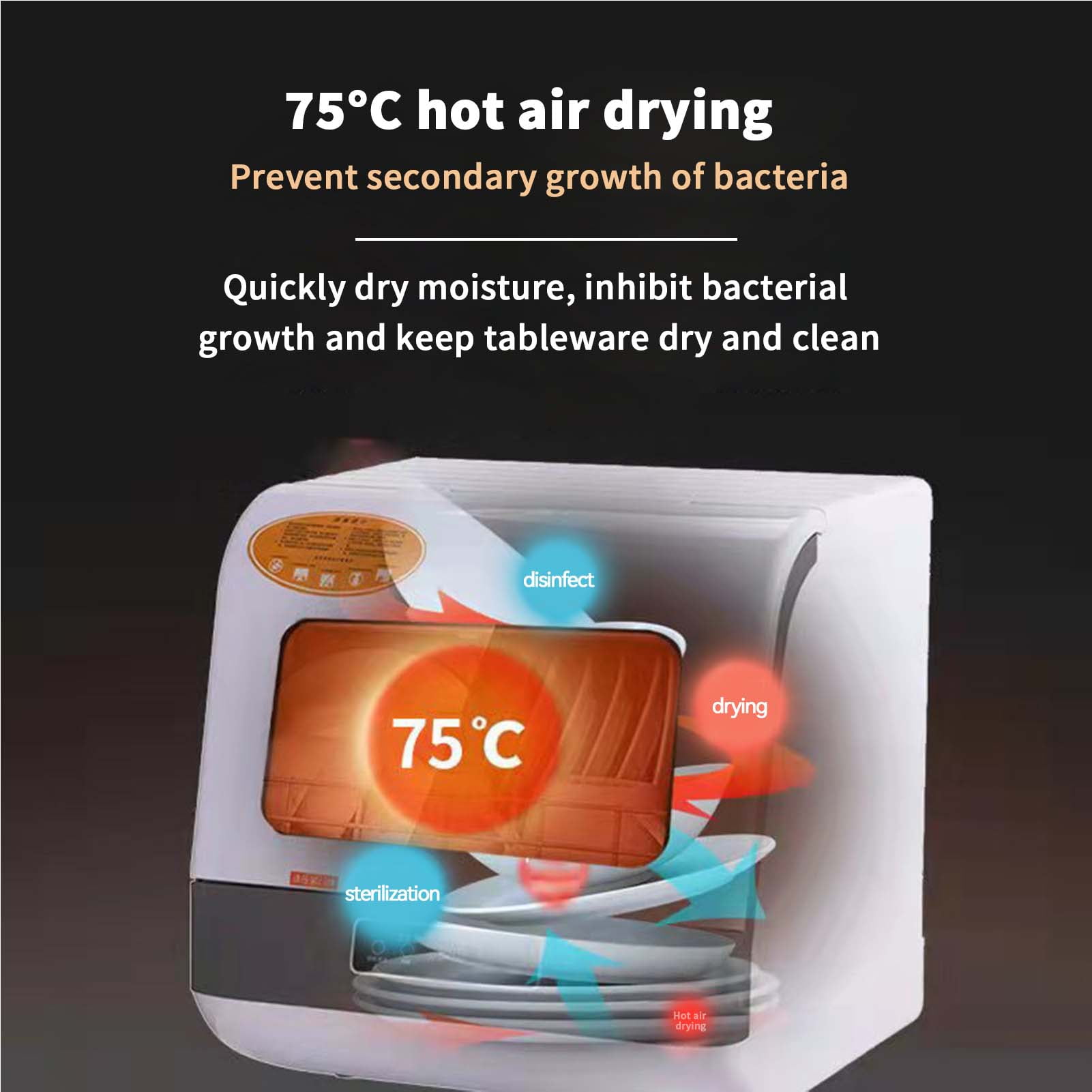 Encounter,Fully Automatic Dishwasher Desktop Installation-free ...