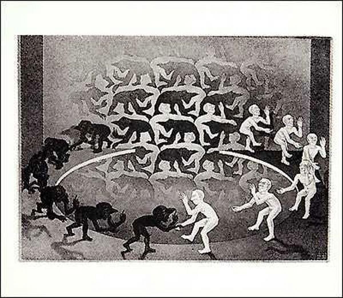Encounter - M.C. Escher Laminated Poster (26 x 22) - Walmart.com