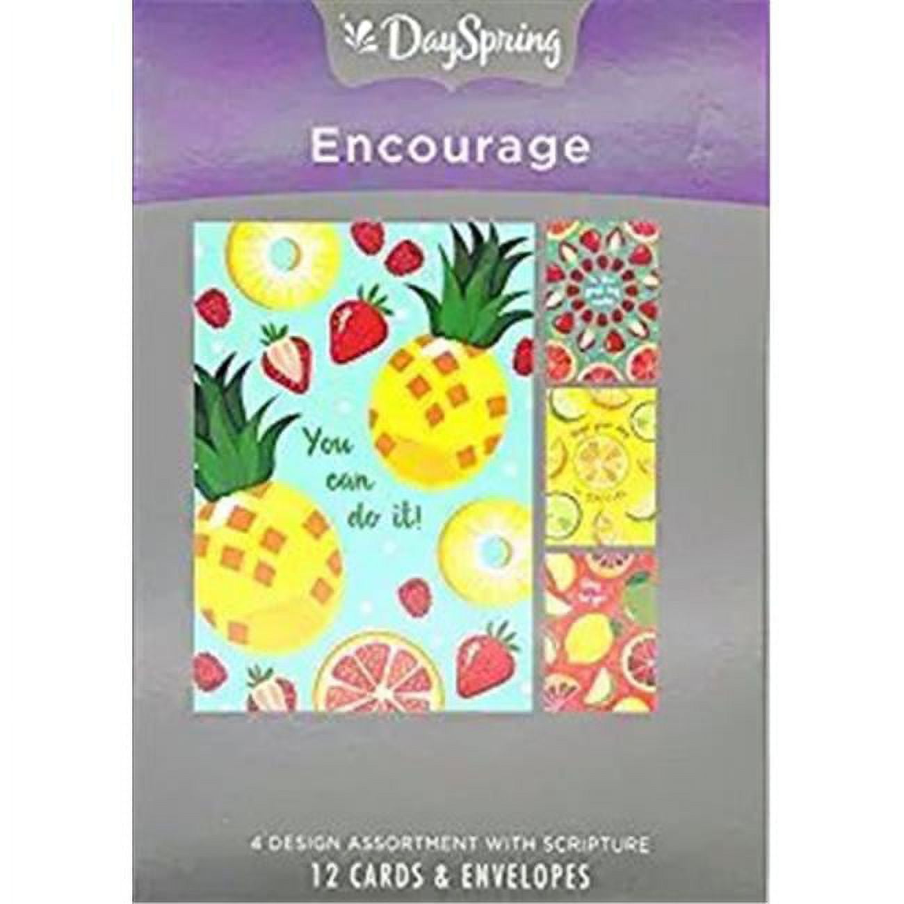 Encourage - Inspirational Boxed Cards - Citrus Illustrations - Walmart.com
