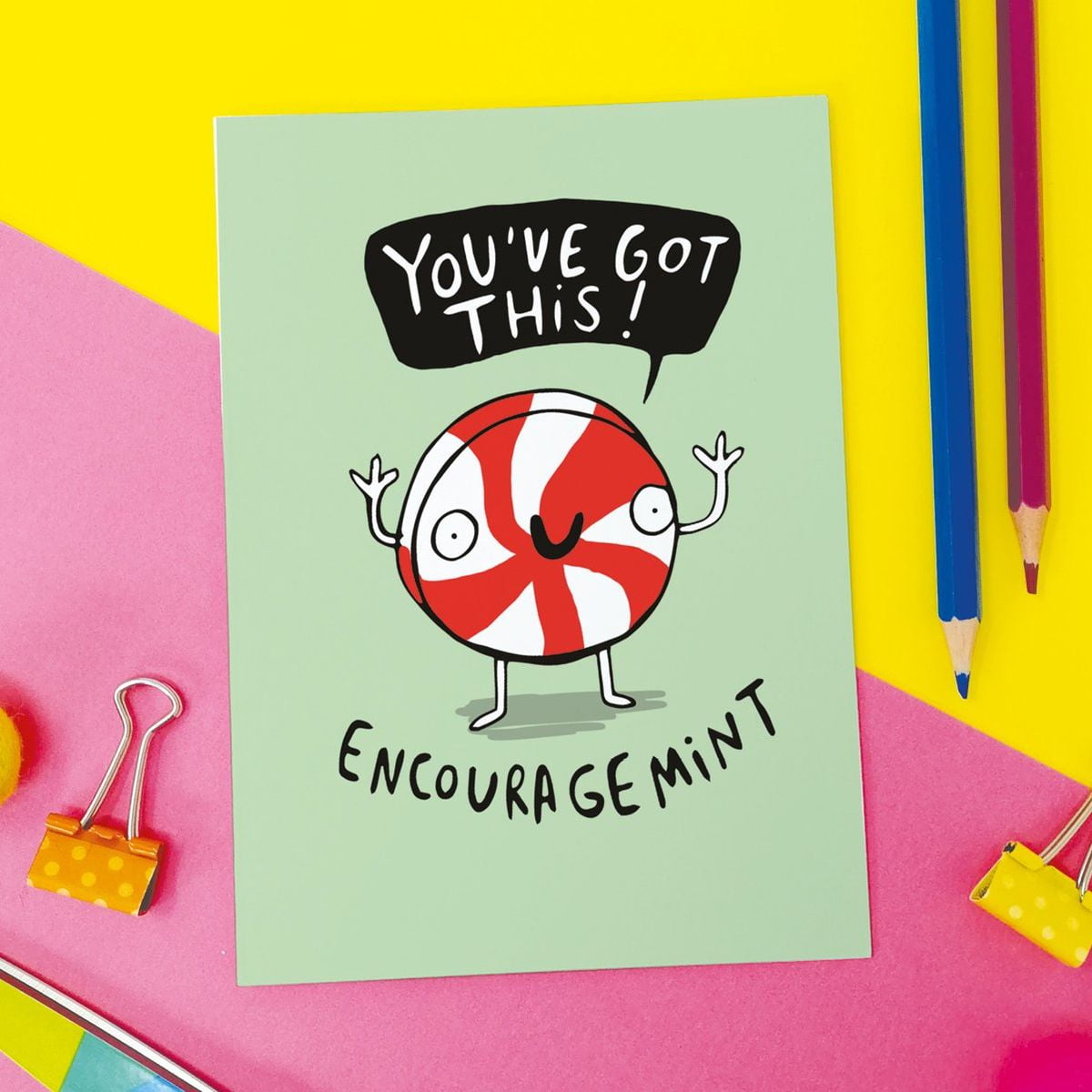 Encouragement Card for Friends – "You've Got This!" Peppermint Design ...