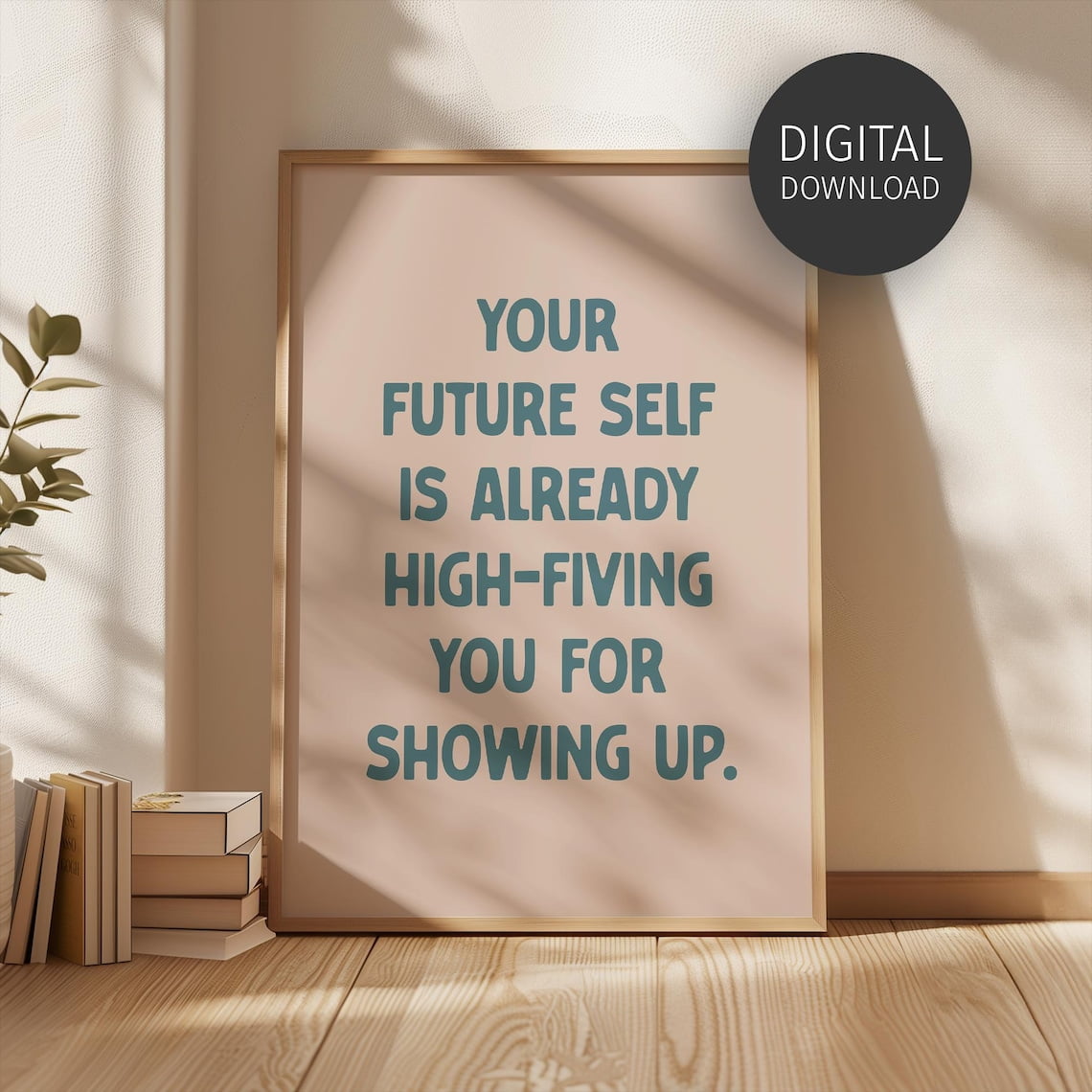 Encouraging Classroom Poster, Pink & Teal Wall Art For Motivational ...