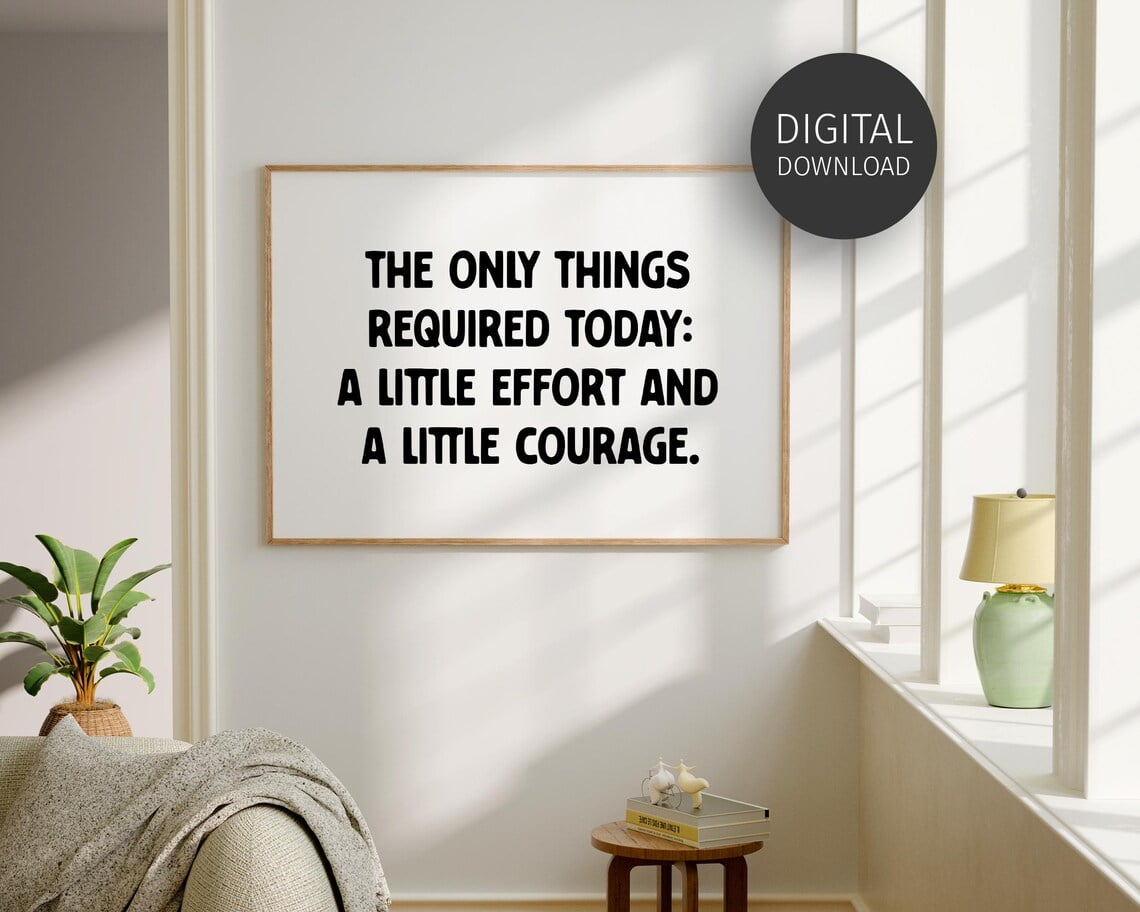 Encouraging Classroom Poster, Wall Art For Positive School Decor ...
