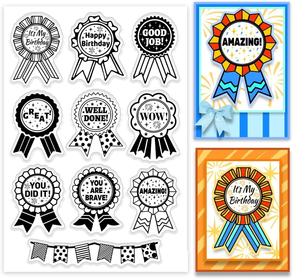 Encouraging Sign Clear Stamp for Card Making Encouraging Sign Medal ...