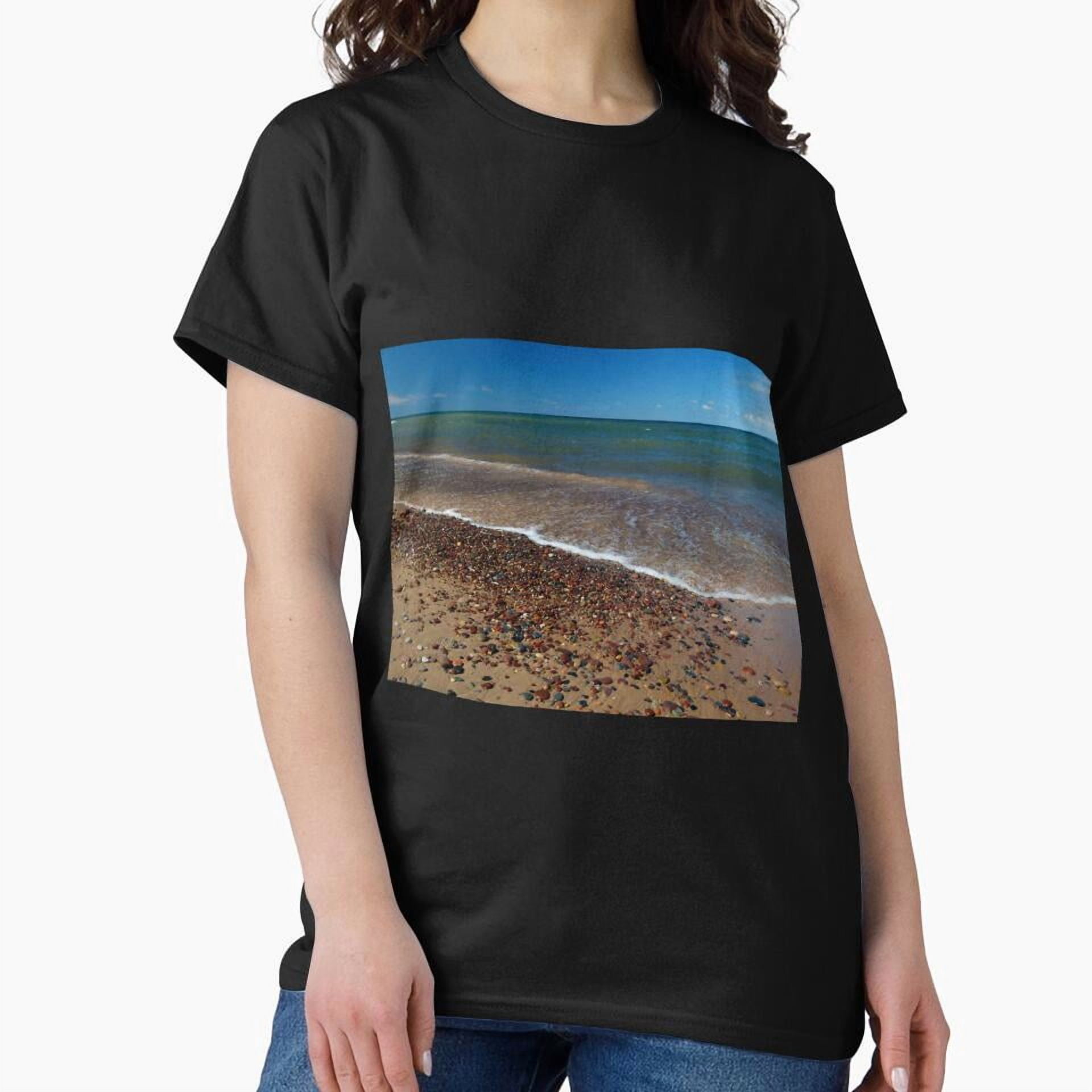 Encroaching Surf Shirt, Casual Graphic Tee, Everyday Short Sleeve Shirt ...