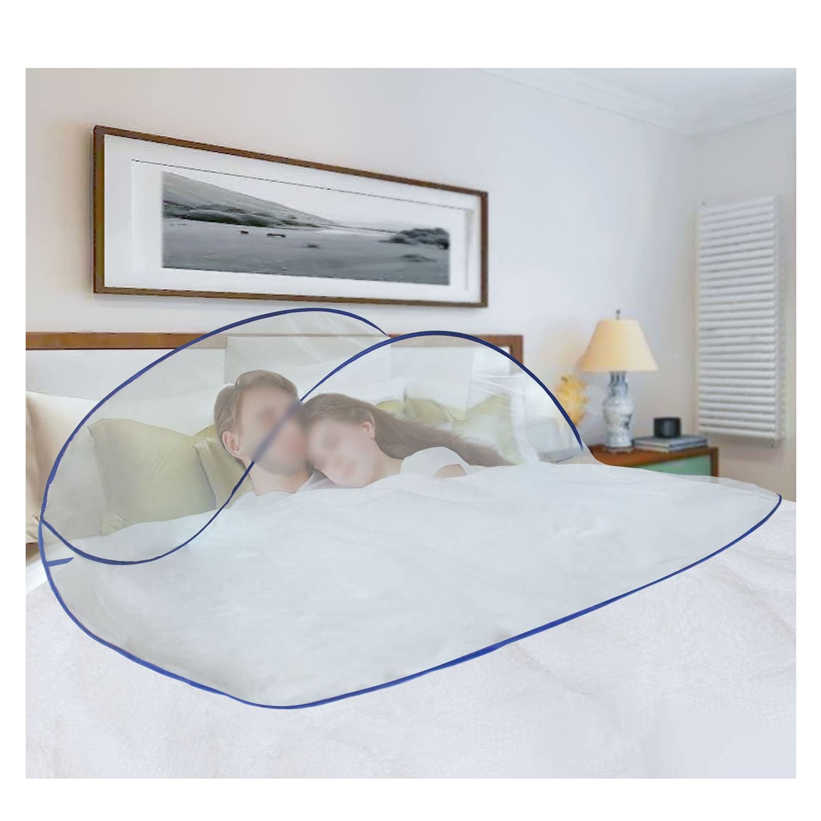 Encrypted Folding Mosquito Net, Travel Home Portable Double People Face ...