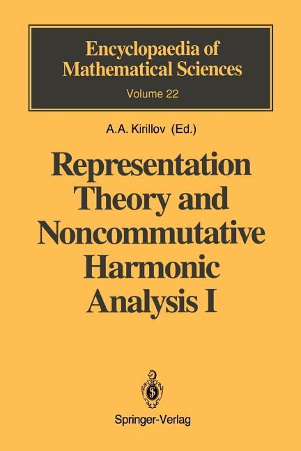 Encyclopaedia of Mathematical Sciences Representation Theory and ...