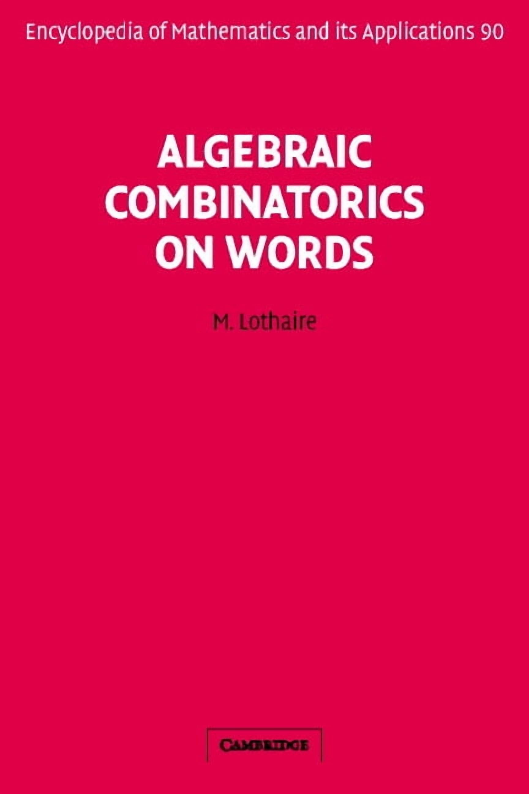 Encyclopedia of Mathematics and Its Appl Algebraic Combinatorics on ...
