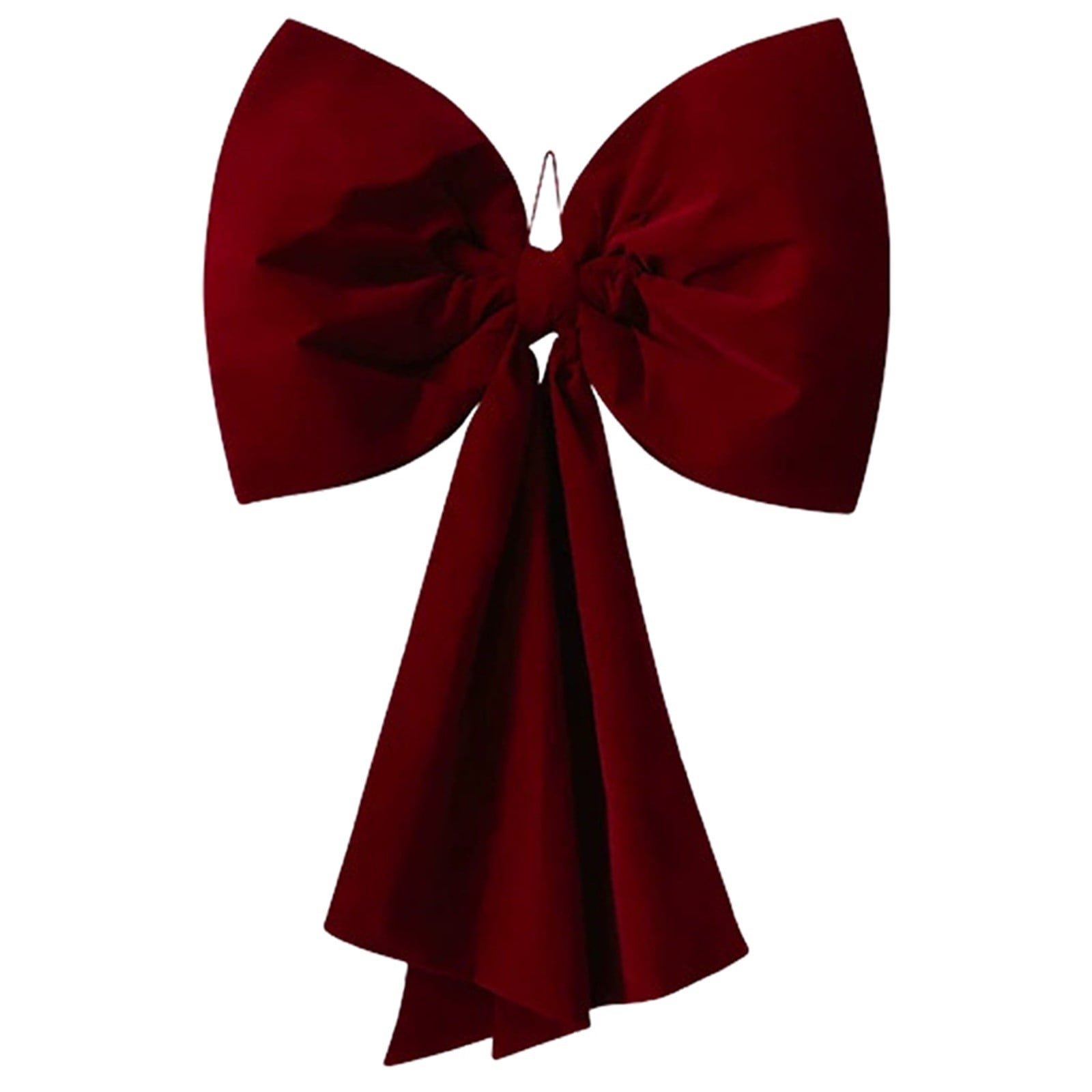 End of 2025 Clearance 1PC Red Bows for Christmas Tree Big Velvet ...