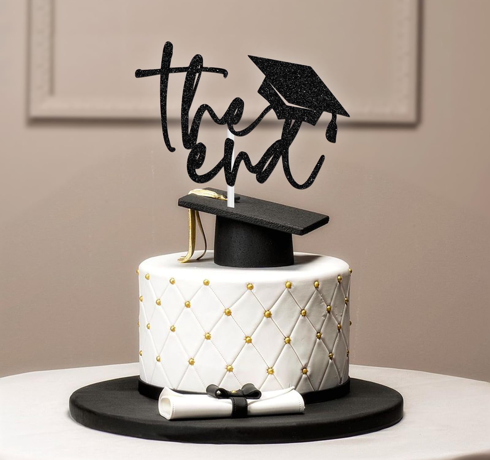 The End Cake AJH3 Topper, Congratulations Graduate Cake Decor ...