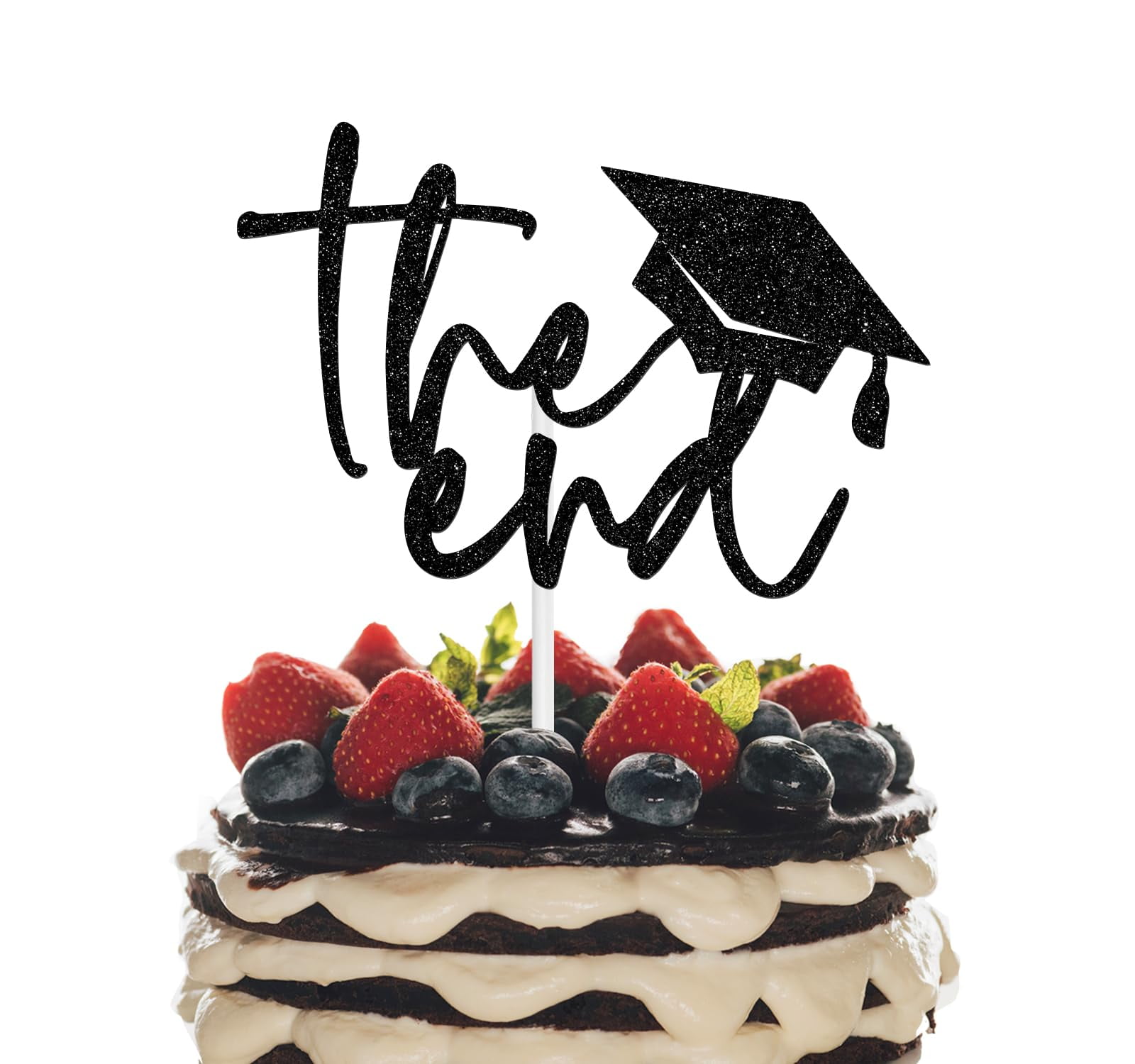 The End Cake Topper, Congratulations Graduate Cake H2FSDDecor ...