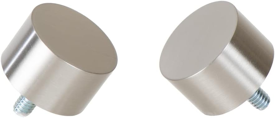 End Cap Finials for Curtain Rods of 7/8 and 1 Inch Diameter Color ...