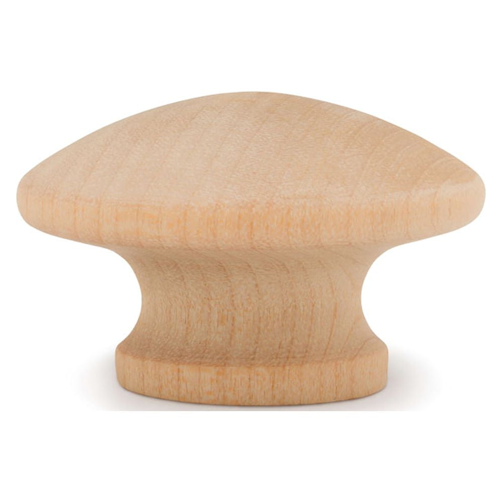 End Grain Wood Knobs 1-1/2 inch, Pack of 50 Unfinished Round Wooden ...