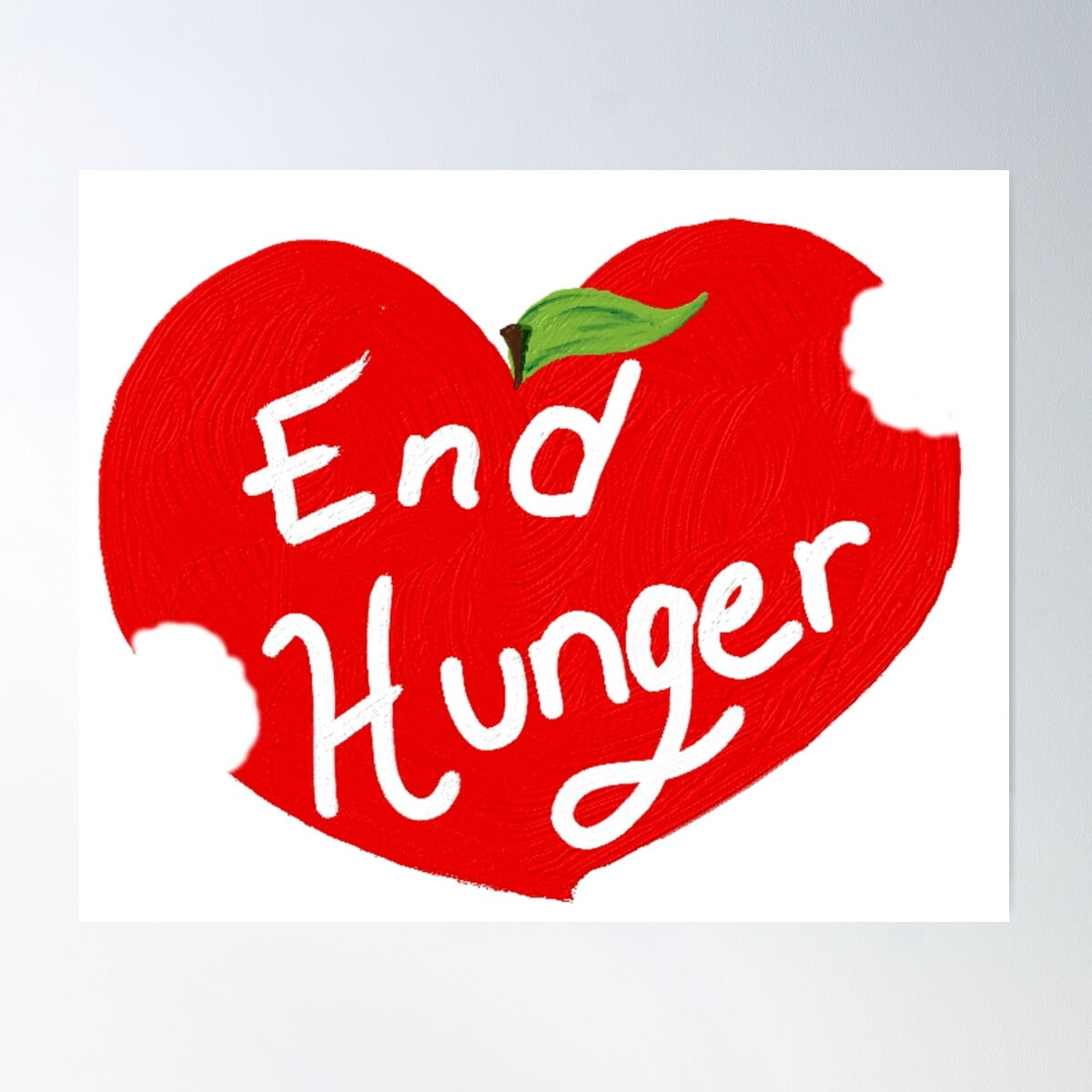 End Hunger Poster Wall Art, Modern Wall Decor For Living Room Bedroom ...