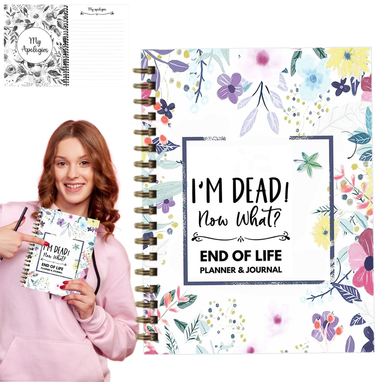 End of Life Planner Organizer Binder Notebook I'm Dead Now What Book ...