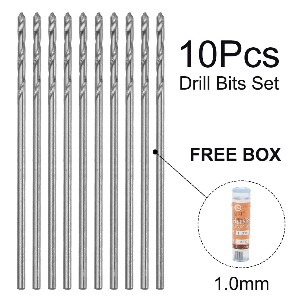 End Mill Drill Bit Drill Bit Set Drilling HSS Mini Silver Spiral ...