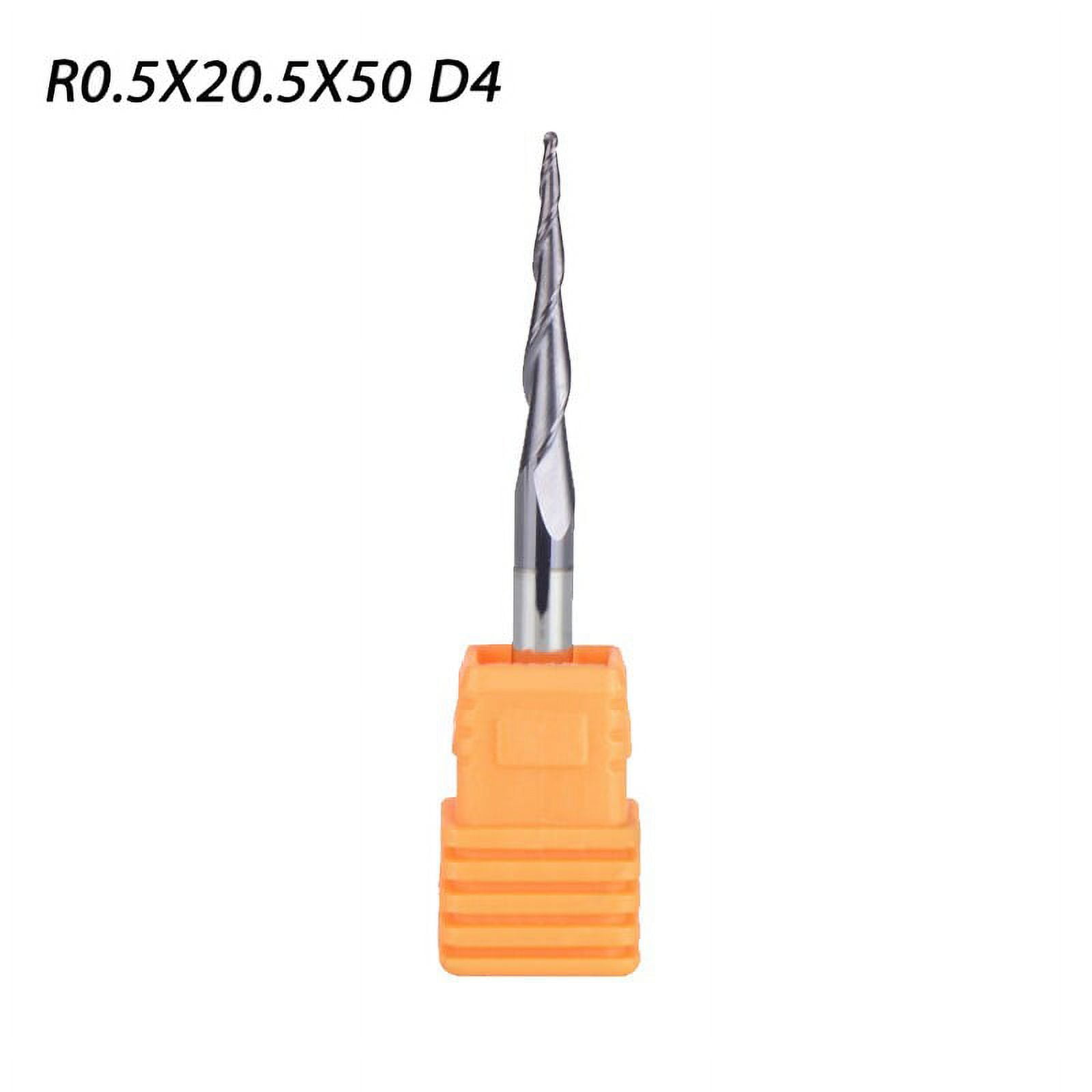 End Mill Flute TiAIN Coat Carving Drill Bit Tools 4mm Ball Nose ...