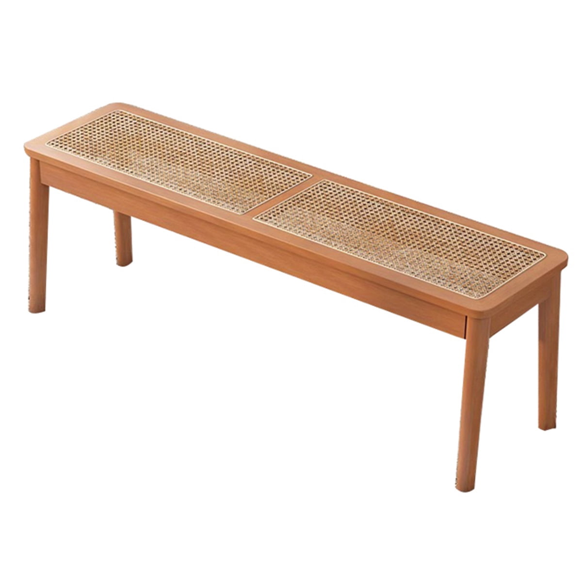 End Of Bed Bedroom Bench Entryway Wood Dining Bench With Rounded Corner ...