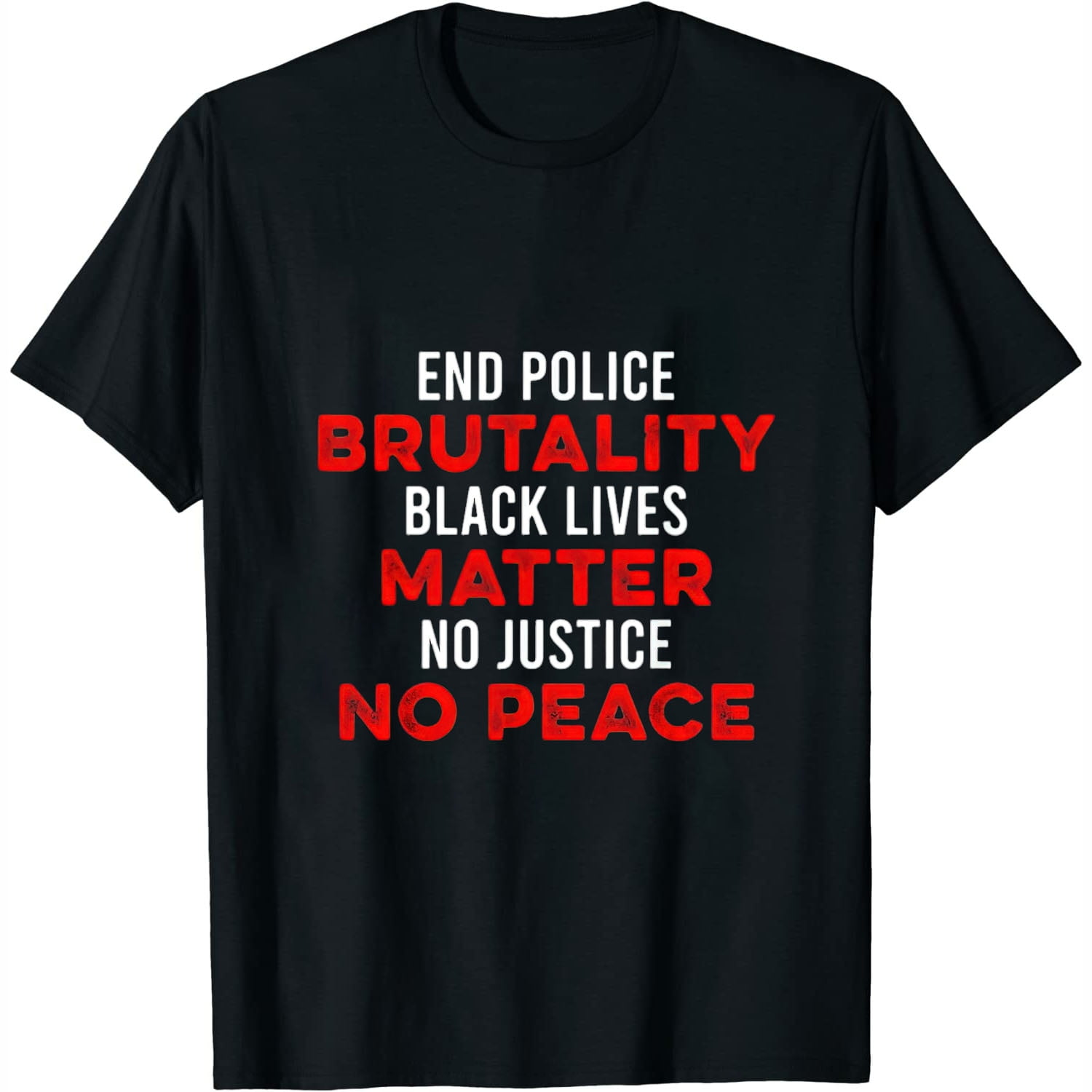 End Police Brutality Demonstration Racial Equality Justice Womens T ...