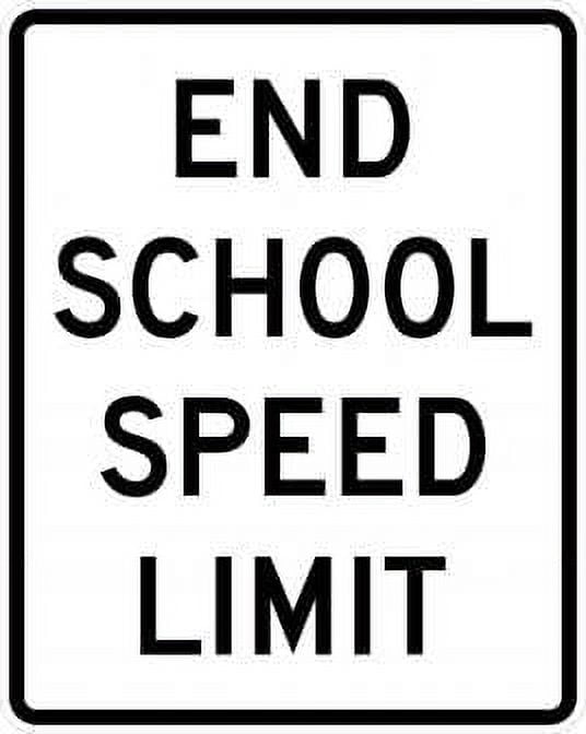 End School Speed Limit Sign School Signs Metal - Caution Safety Warning ...