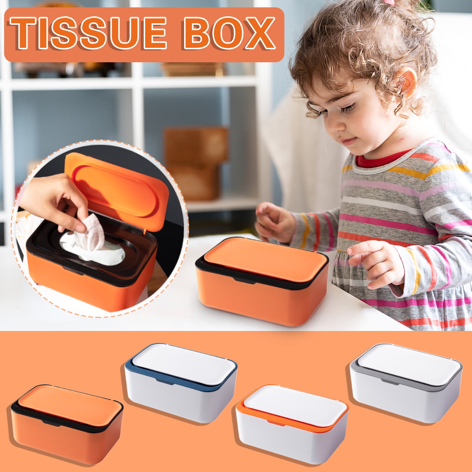End of Season, Plastic Tissue Storage Box, Tiny Tot Wipes Dispenser ...
