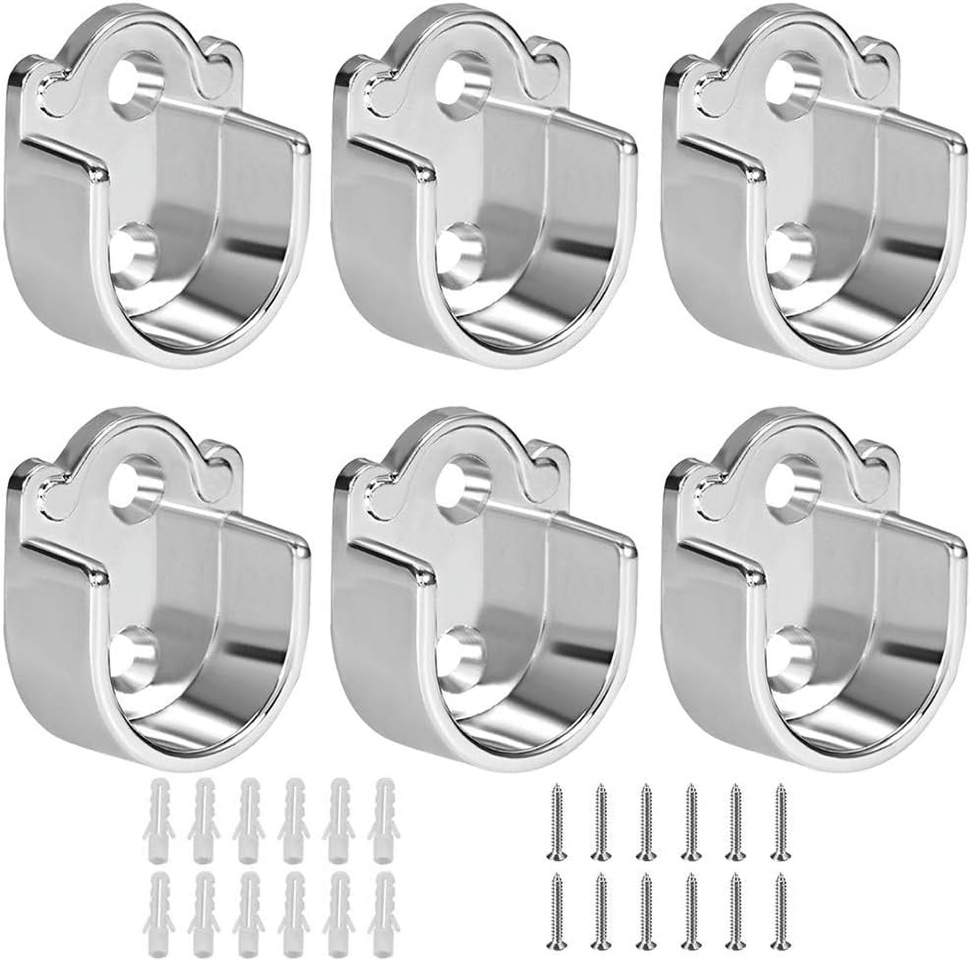 End Support Cap For Closet Rod, U-Shaped Flange Durable Material ...