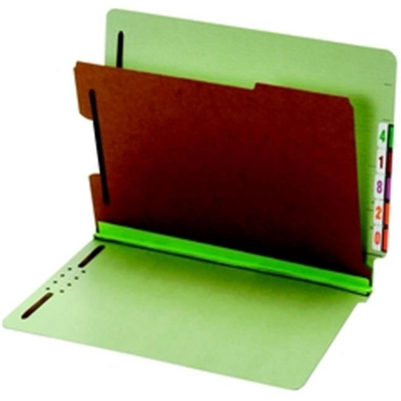 End Tab Classification Folders, Letter, 1 Divider, 2 in Embedded Fast ...
