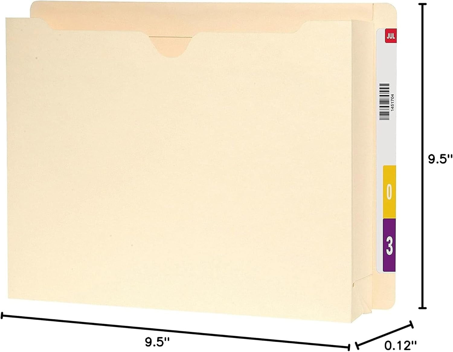 End Tab Expanding File Jacket, Reinforced Straight-Cut Tab, 2 ...