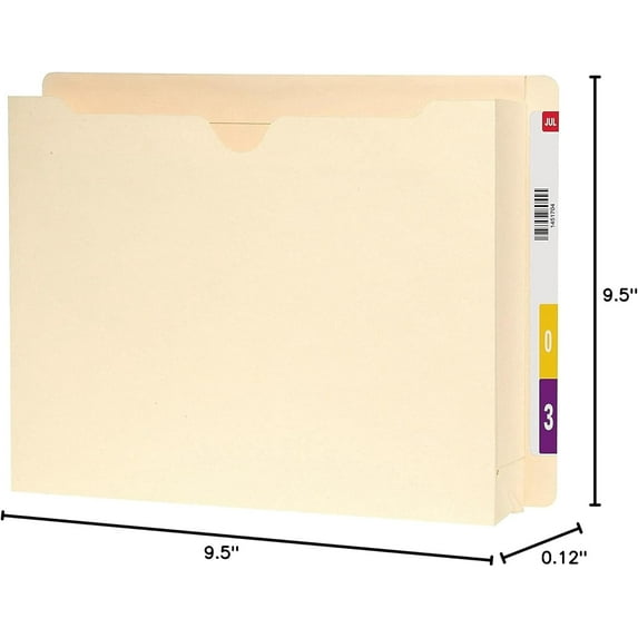 End Tab Expanding File Jacket, Reinforced Straight-Cut Tab, 2 ...