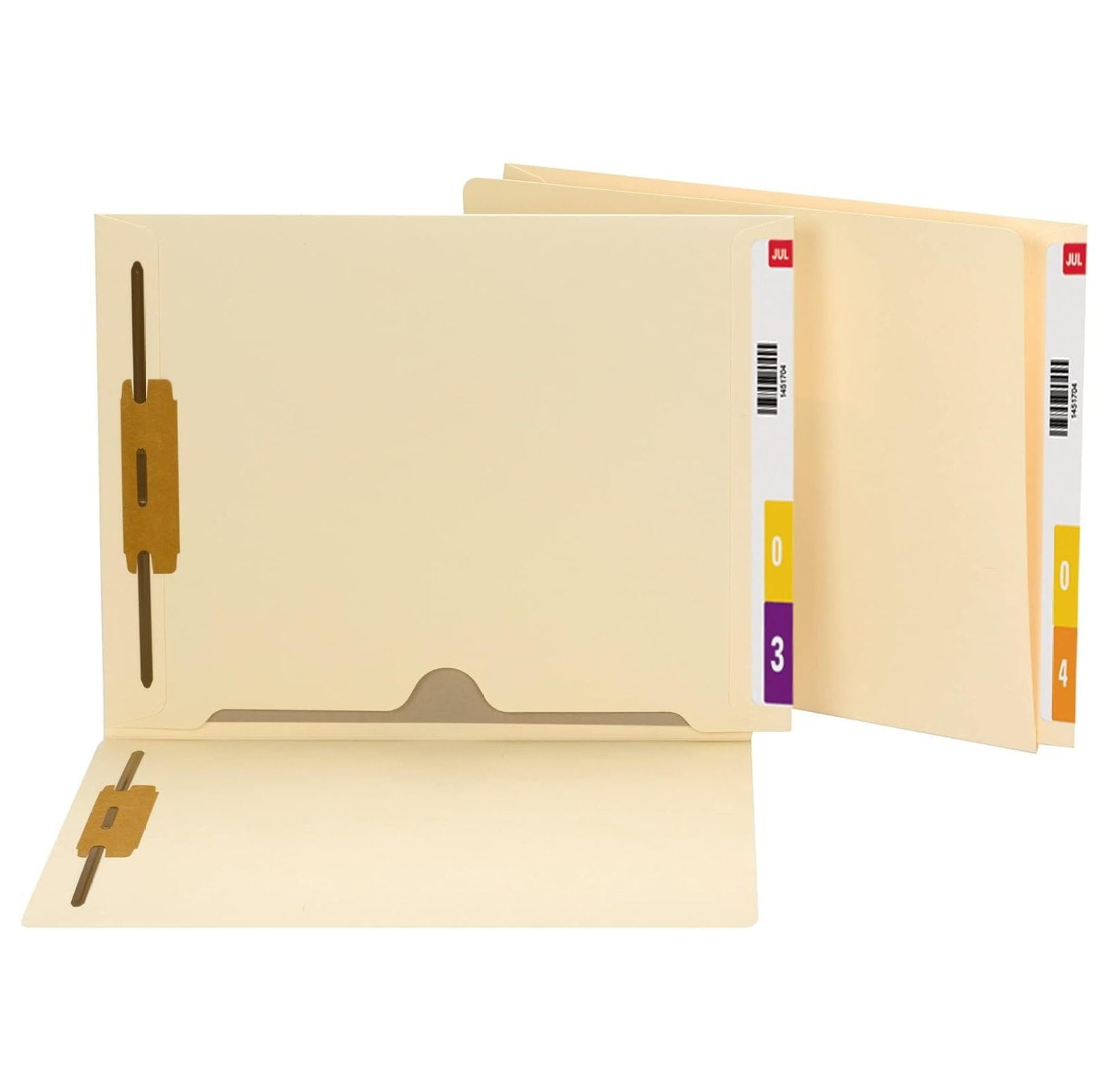 End Tab Fastener File Folder with Full Pocket, 2 Fasteners, Reinforced ...