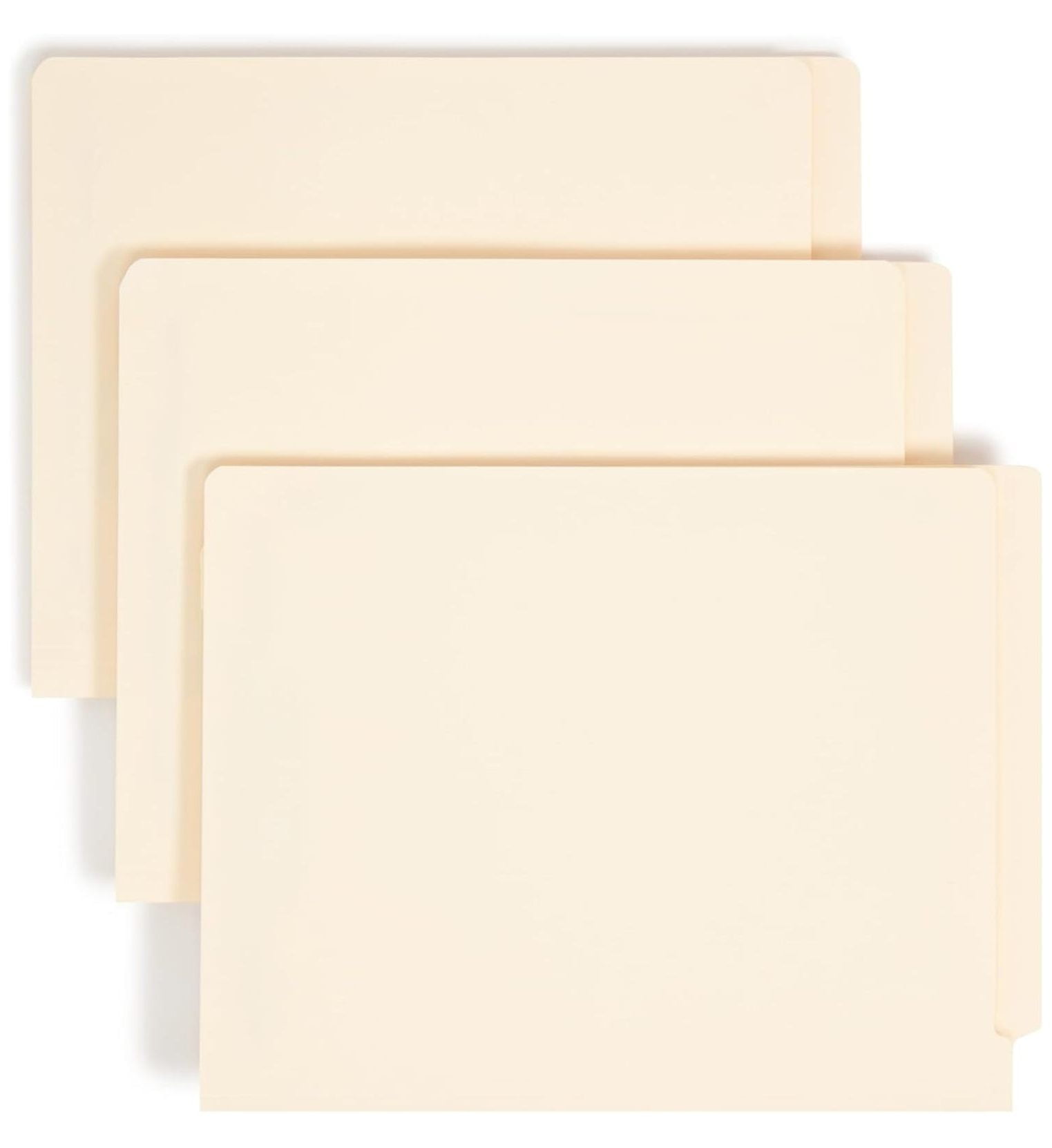 End Tab Fastener File Folders, 50 Count, Manila, Reinforced Straight ...