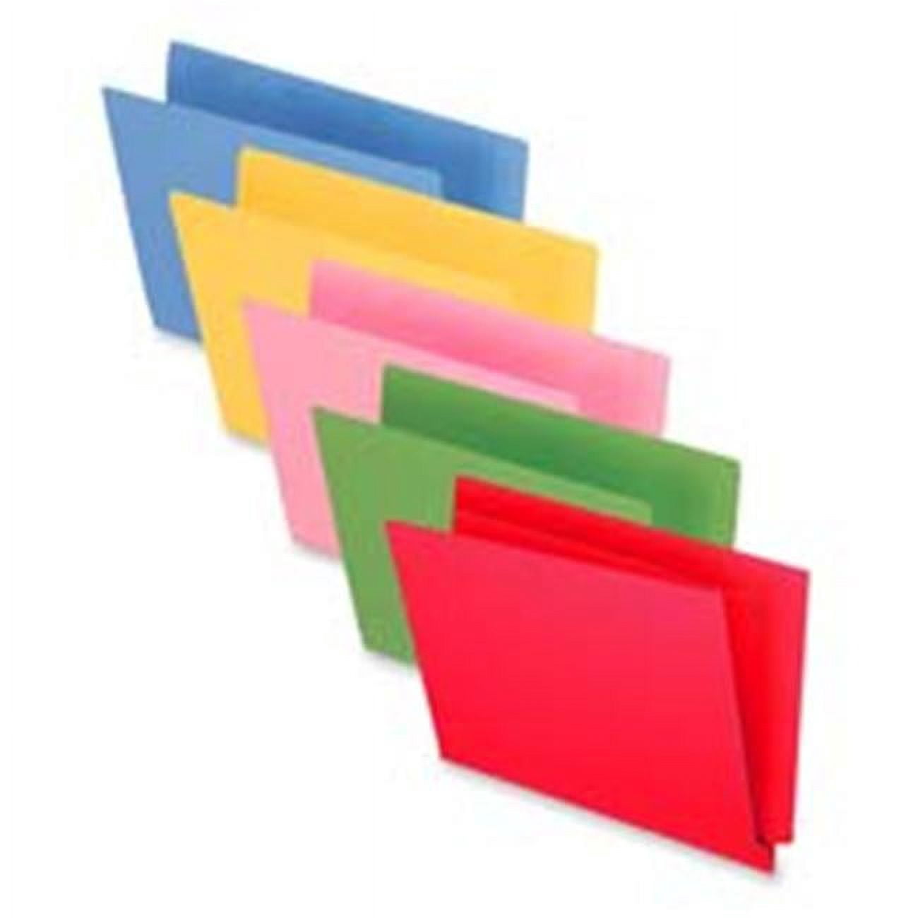 End Tab File Folder- .75in. Exp.- 11 pt.- Letter- Red - Walmart.com