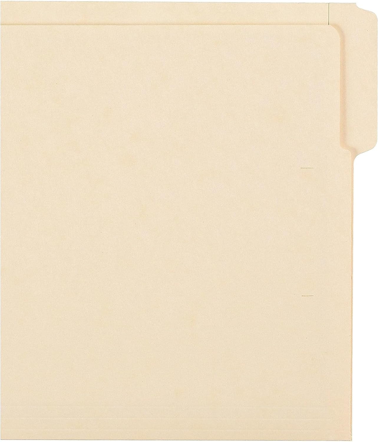 End Tab File Folder, Shelf-Master Reinforced 1/3-Cut Tab, Letter Size ...