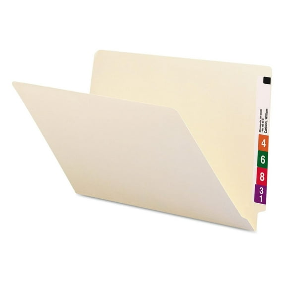 End Tab File Folder, Straight-Cut Tab, Legal Size, Manila, 100 per Box ...