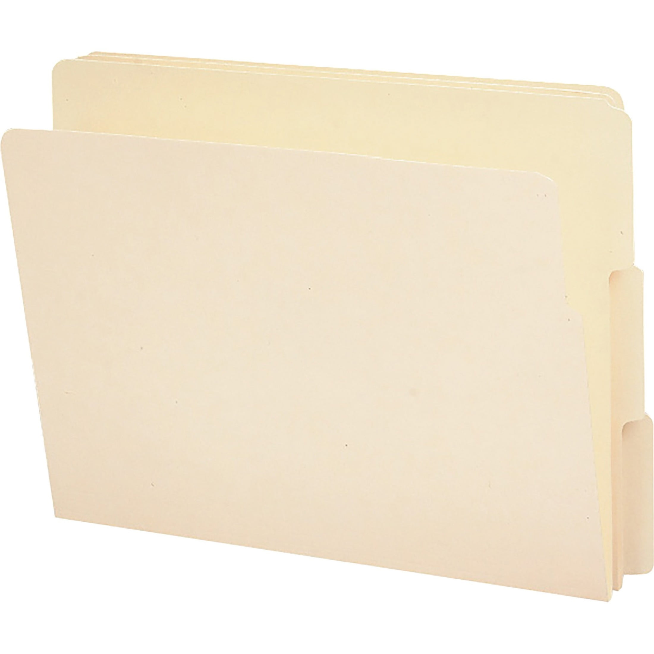 End Tab File Folders, 1/3-Cut Tabs, Letter Size, Manila, 100/box ...