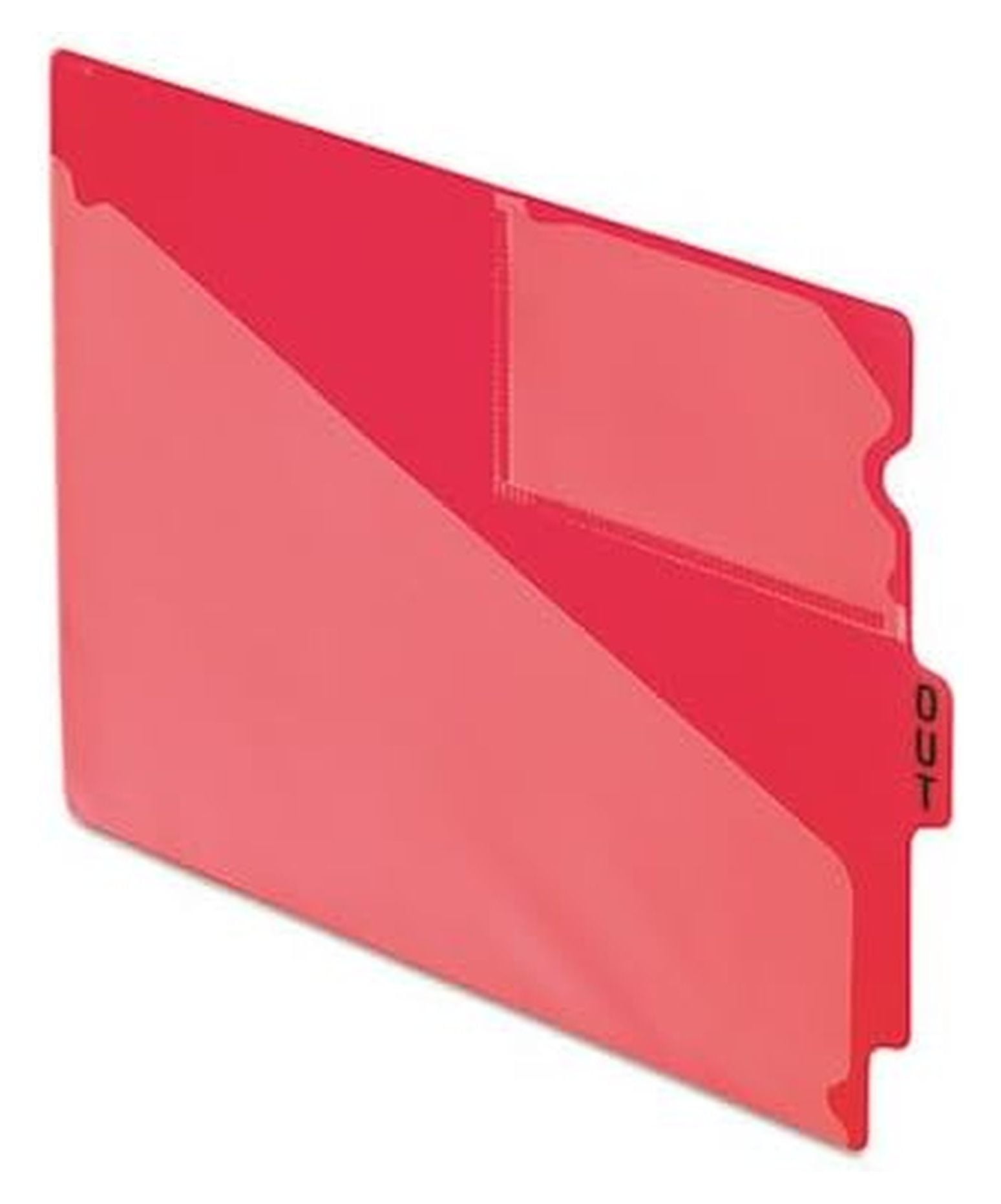 End Tab Out , Center quot;OUTquot; Tab, Letter, Red, 50/Box - Walmart.com