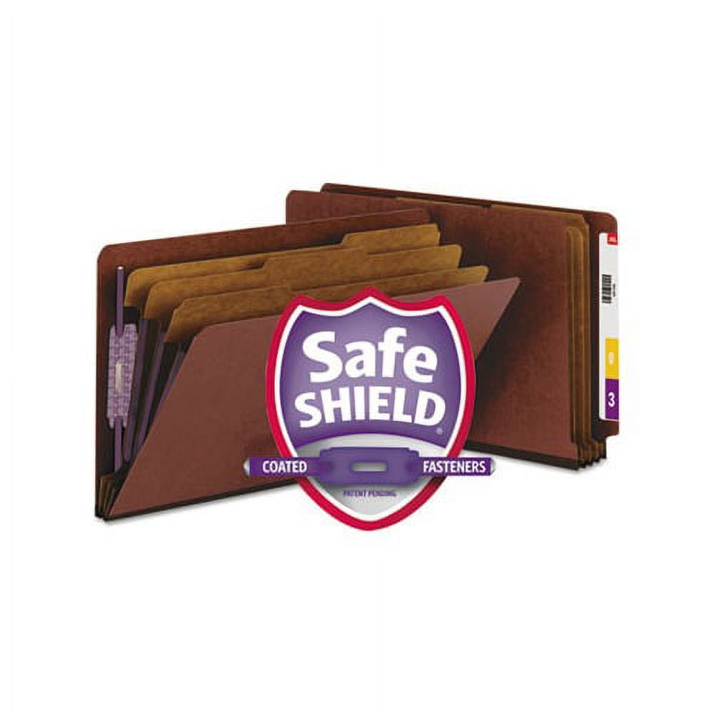 End Tab Pressboard Classification Folders with SafeSHIELD Coated ...