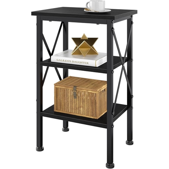 End Table, Bedside Table, 24" Tall Living Room End Tables, X-Design ...